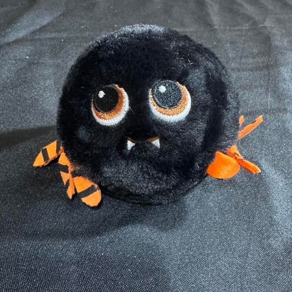 Ty-Lr | Toys | Ty Beanie Ball Black And Orange Spider Plush Bouncy Ball ...